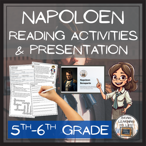 Napoleon Close Reading Comprehension Activities | 5th Grade & 6th Grad ...