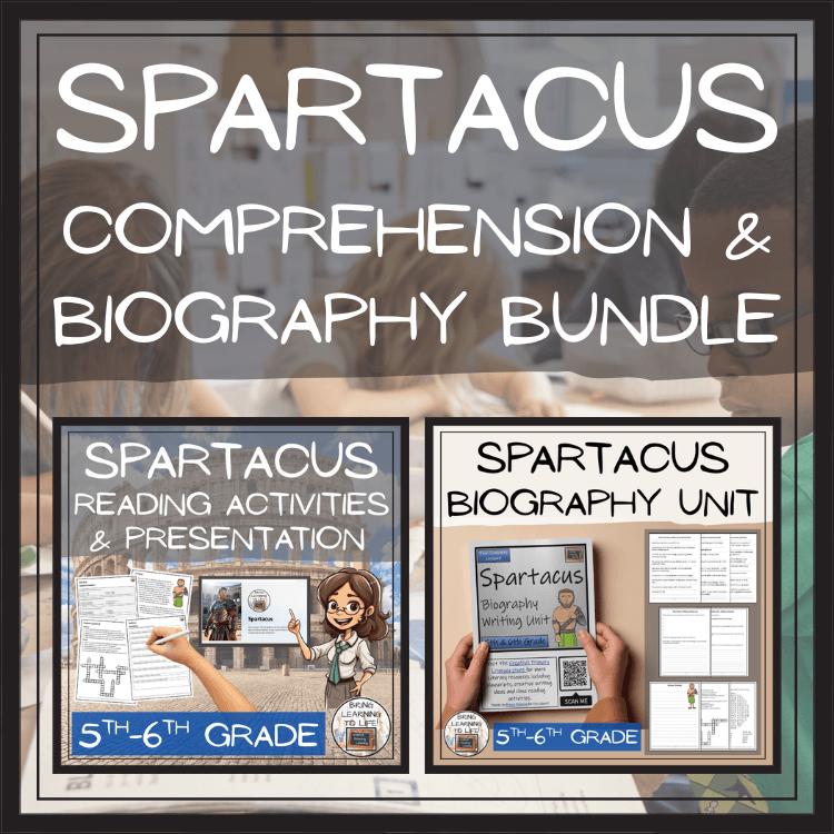 Spartacus Close Reading & Biography Bundle | 5th Grade & 6th Grade ...