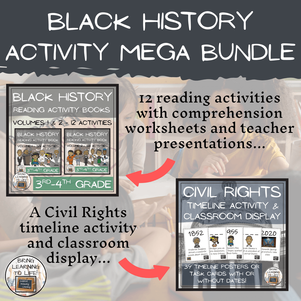 Black History Month Close Reading & Writing Bundle – Creative Primary ...