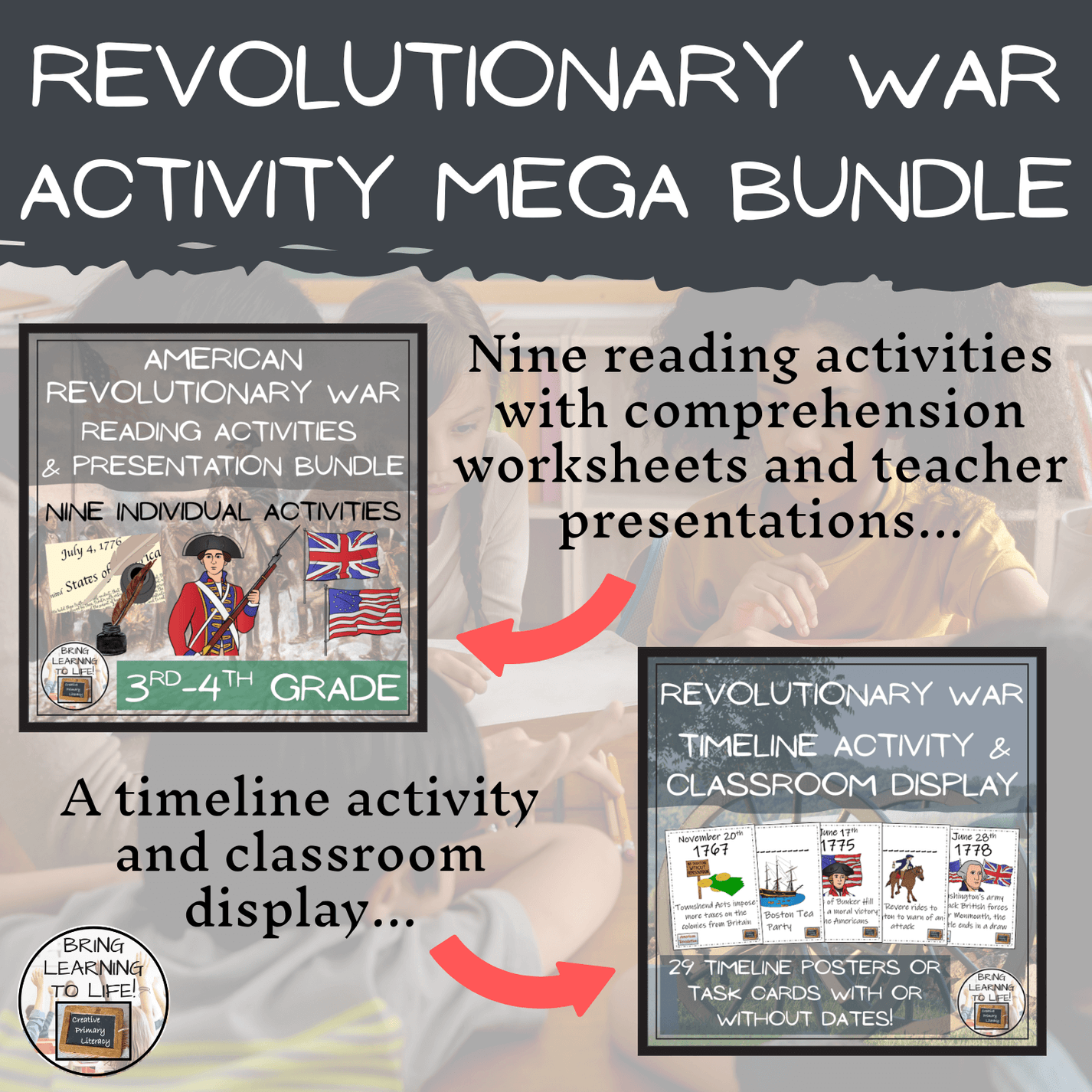 American Revolutionary War Activities Mega Bundle – Creative Primary ...