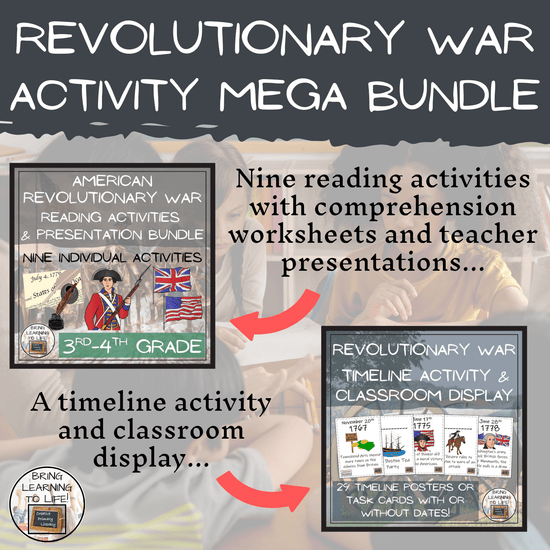 American Revolutionary War Activities Mega Bundle – Creative Primary ...