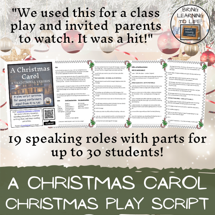 A Christmas Carol - A Traditional Version Play Script – Creative ...