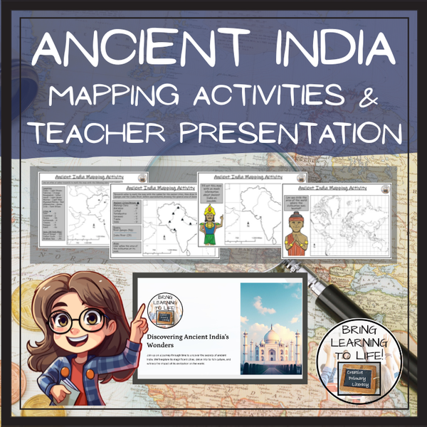 Ancient India Map Activity & Teaching Presentation – Creative Primary ...