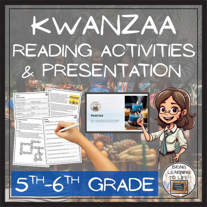 Kwanzaa Close Reading Comprehension Activities | 5th Grade & 6th Grade ...