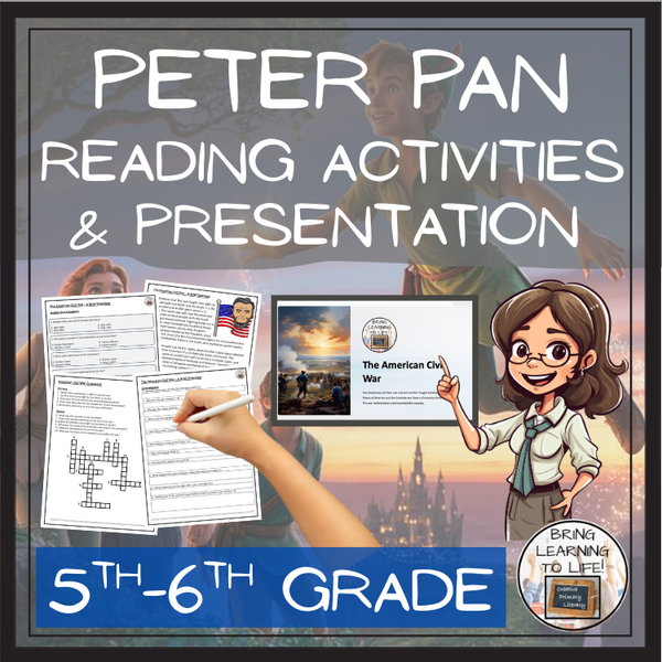 Peter Pan Fiction Reading Comprehension | 5th Grade & 6th Grade ...