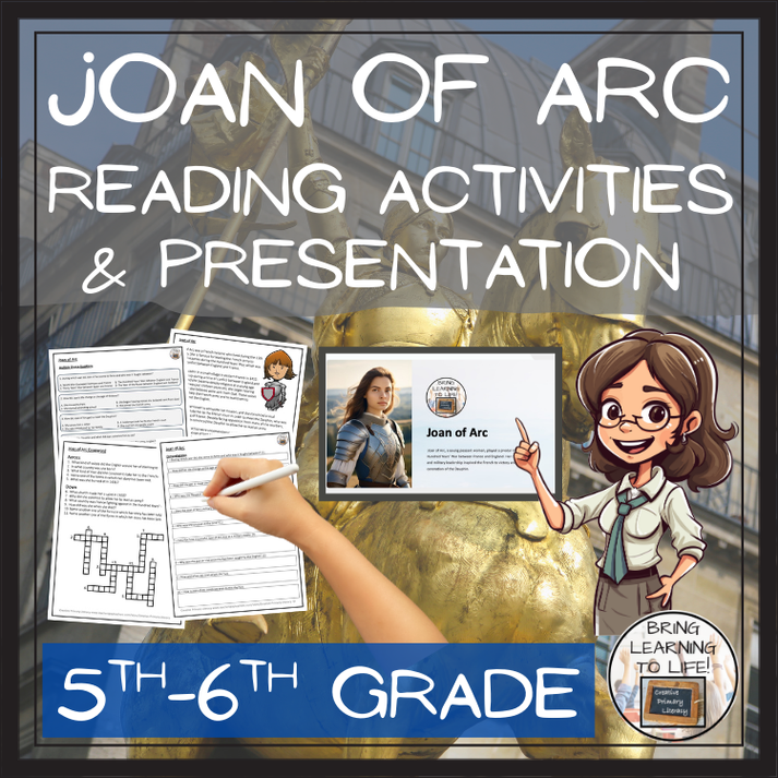 Joan of Arc Close Reading Activities | 5th Grade & 6th Grade – Creative ...