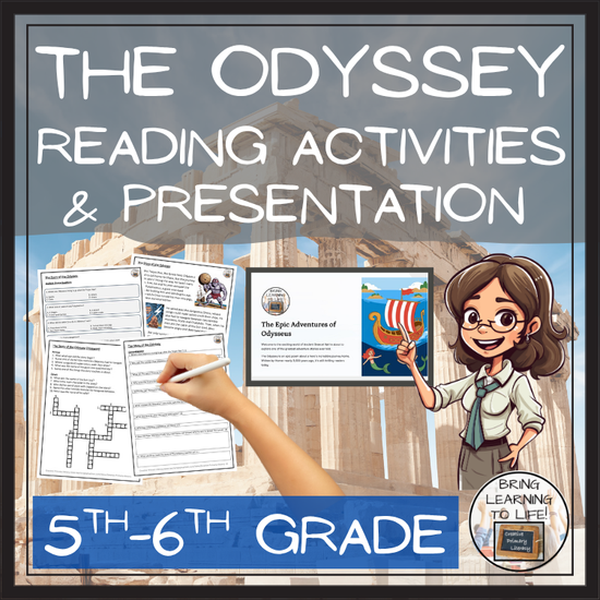 The Odyssey Close Reading Comprehension Activities | 5th Grade & 6th G ...