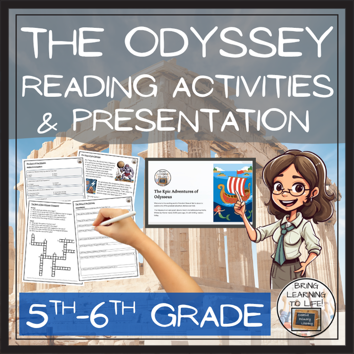 The Odyssey Close Reading Comprehension Activities | 5th Grade & 6th G ...