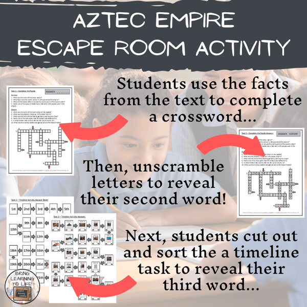 Aztec Empire Escape Room | Social Studies & History Activity – Creative ...