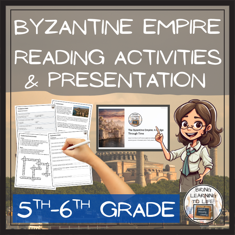 Byzantine Empire Close Reading Passage & Comprehension Activities | 5t ...