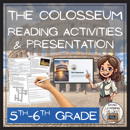 The Colosseum Close Reading Comprehension Activities | 5th Grade & 6th ...