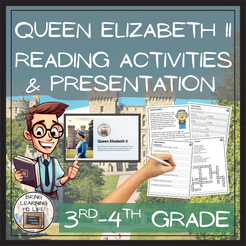 Queen Elizabeth II Close Reading Comprehension Activities | 3rd Grade ...