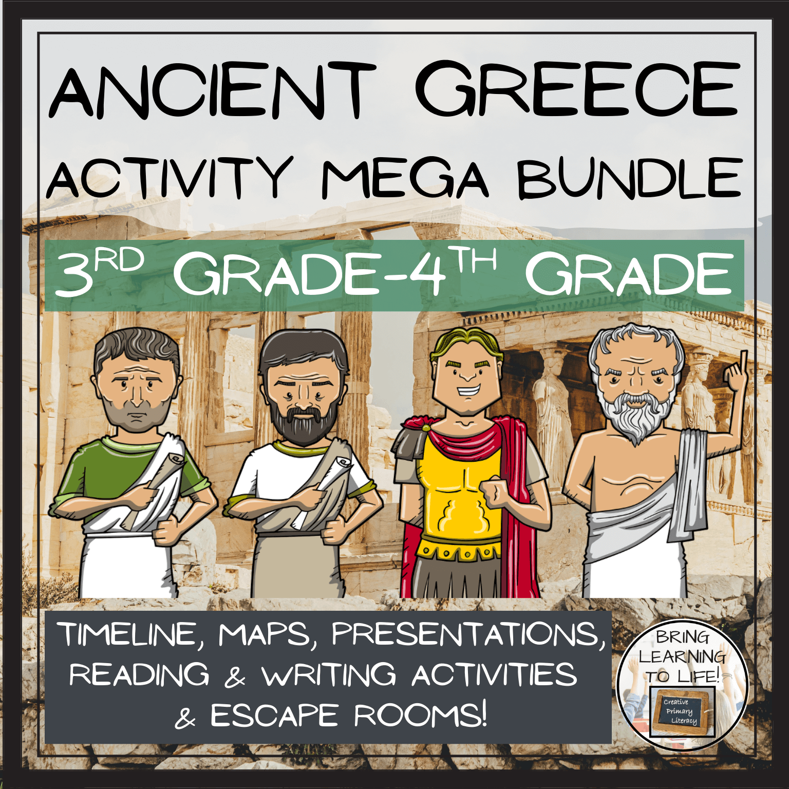 Ancient Greece Activities Bundle for 3rd & 4th Grade – Creative Primary ...