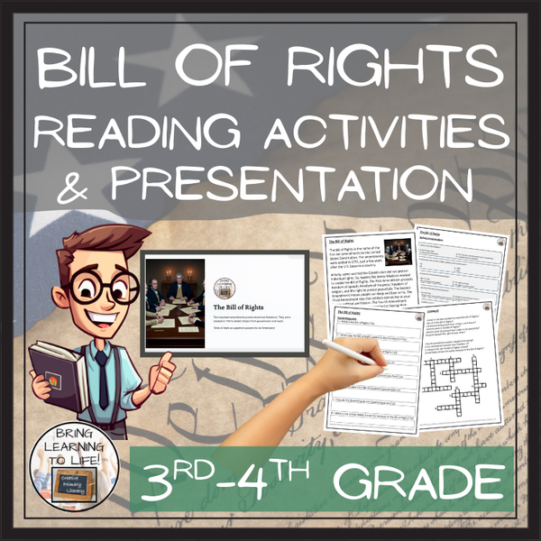 Bill of Rights Close Reading Comprehension Activities | 3rd Grade & 4t ...