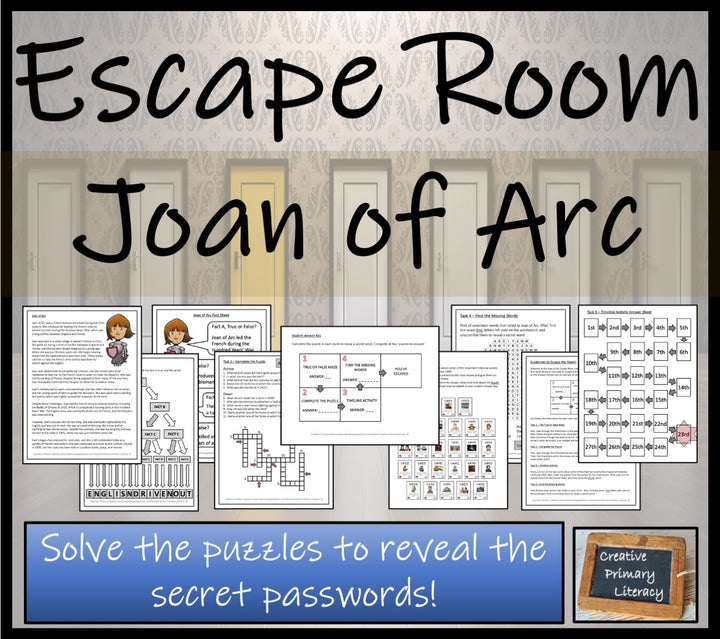 Escape Room Activities – Creative Primary Literacy
