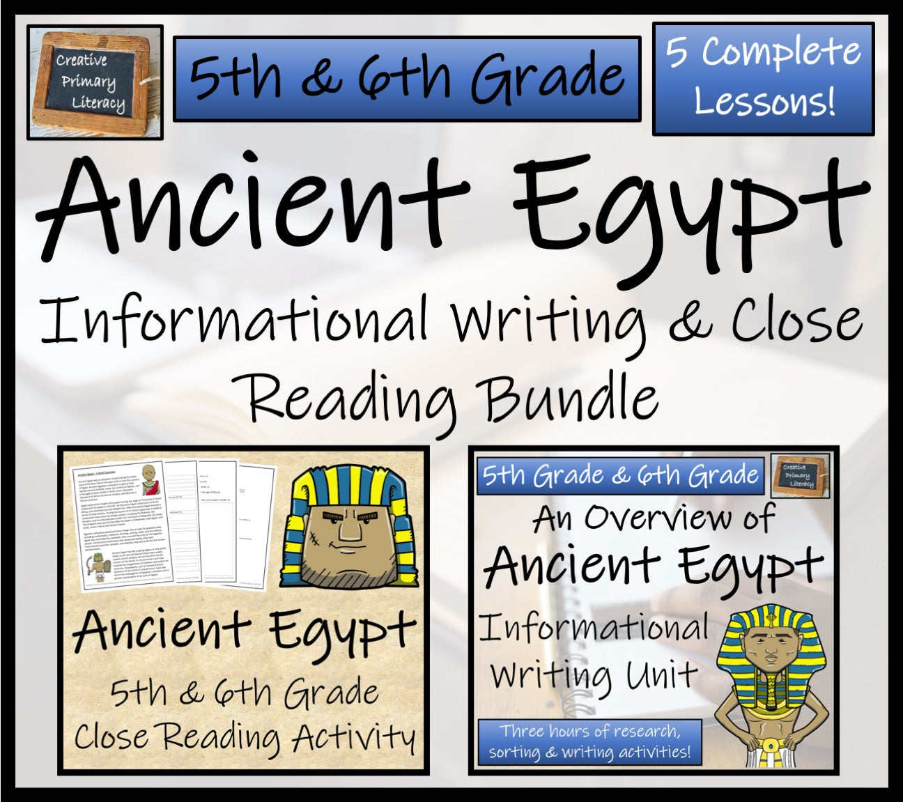 Ancient Egypt Close Reading & Informational Writing Bundle | 5th Grade ...