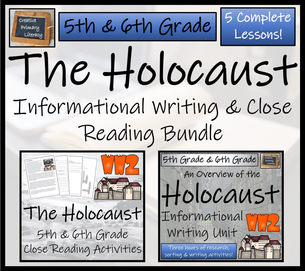 Holocaust Close Reading & Informational Writing Bundle | 5th Grade & 6 ...