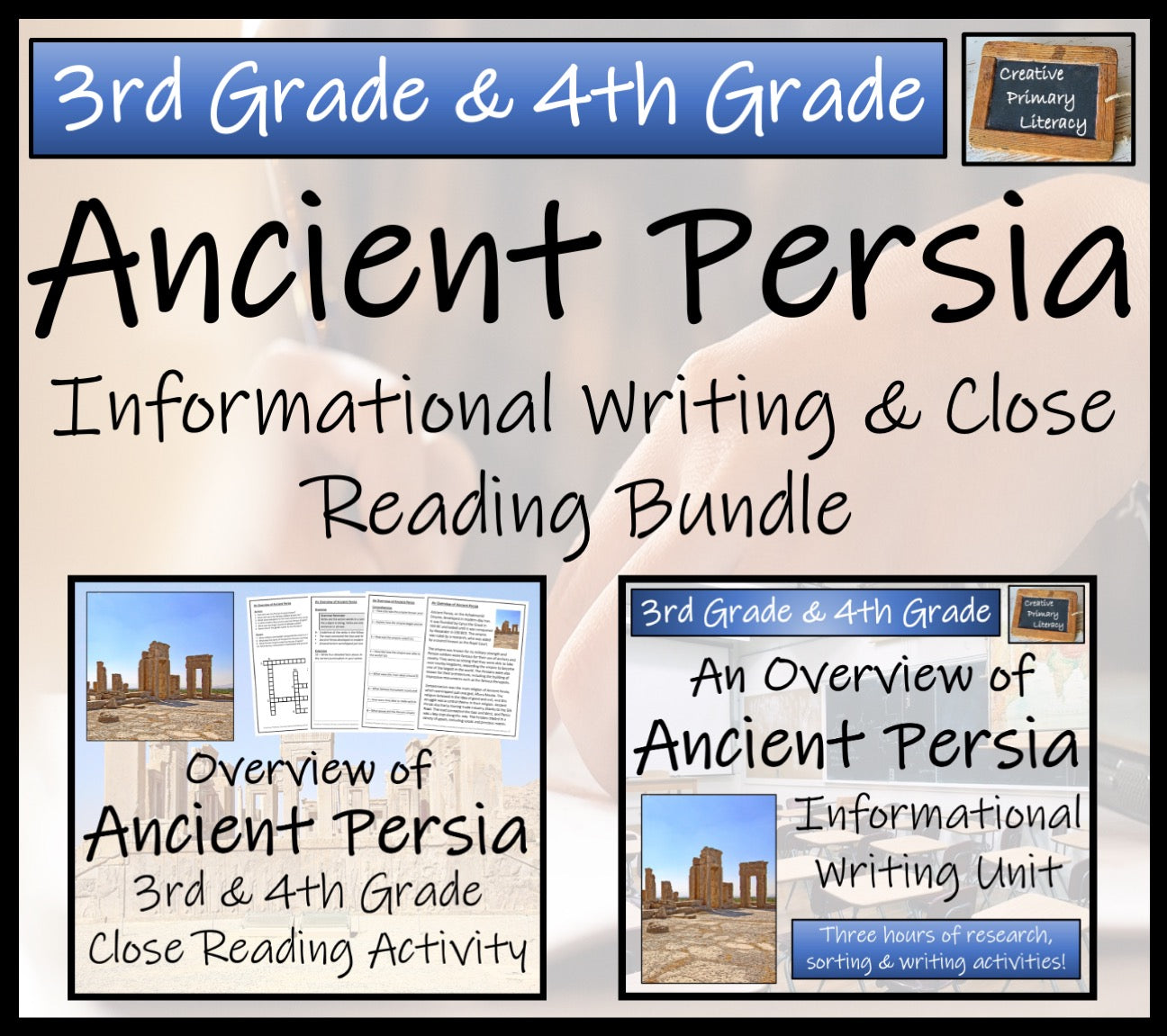 Ancient Persia Close Reading & Informational Writing Bundle | 3rd & 4t ...
