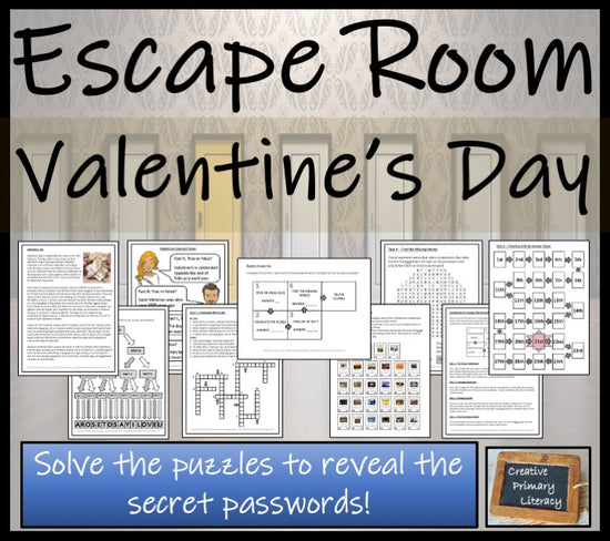 Valentine's Day Escape Room Activity – Creative Primary Literacy