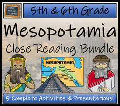 Ancient Mesopotamia Close Reading Comprehension Bundle | 5th Grade & 6 ...
