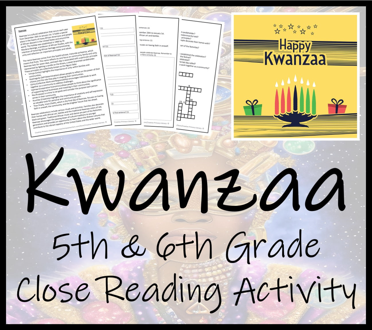 Kwanzaa Close Reading Comprehension Activities | 5th Grade & 6th Grade ...