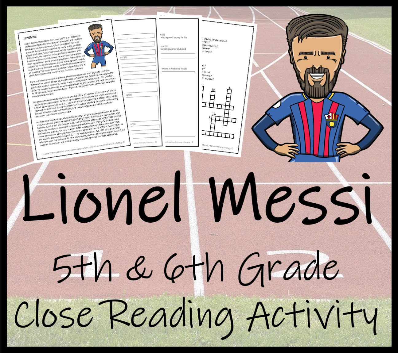 Lionel Messi Close Reading Comprehension Activity | 5th Grade & 6th Gr ...