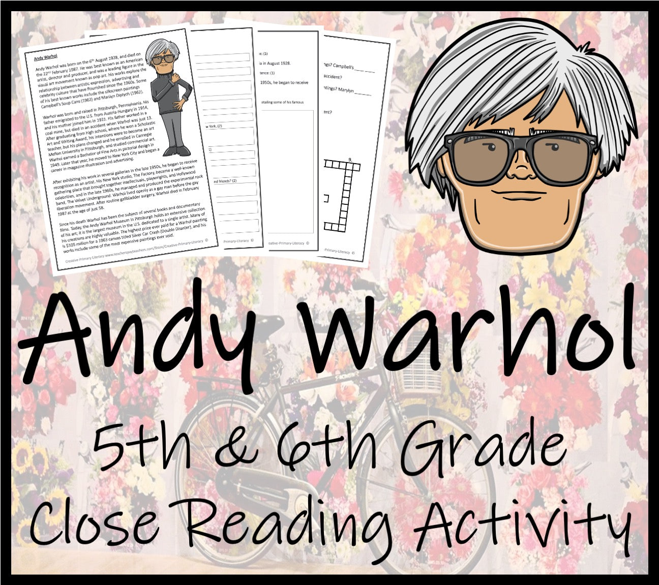Andy Warhol Close Reading Comprehension Activity 5th Grade & 6th Grade ...