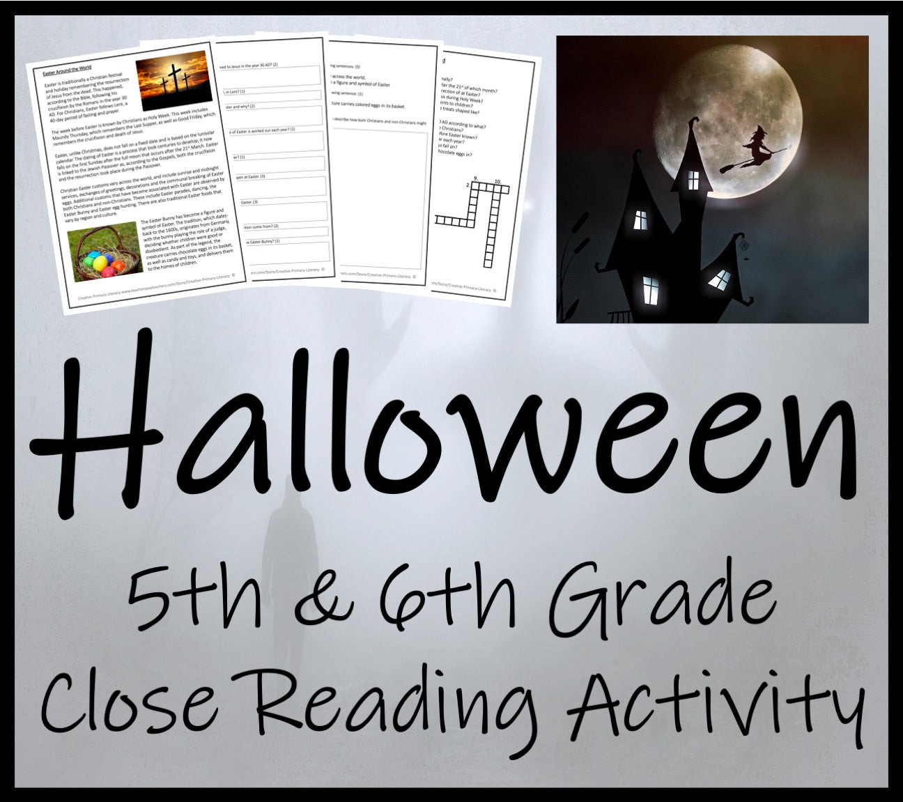 Halloween Close Reading Comprehension Activity | 5th Grade & 6th Grade ...