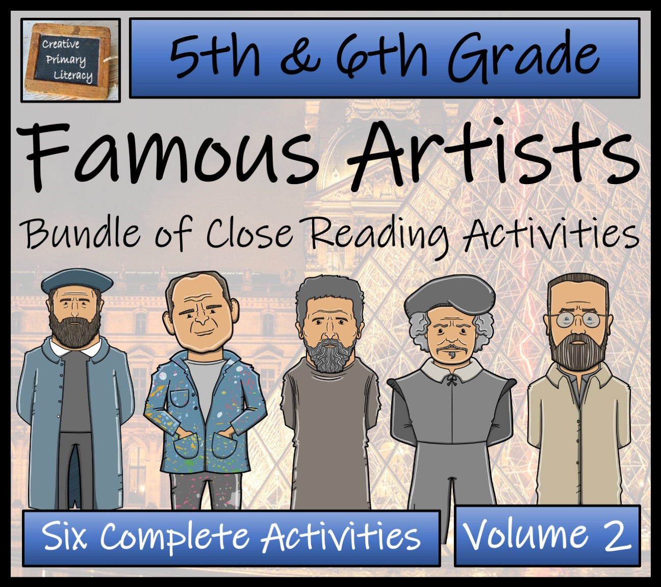 Famous Artists Volume 2 Close Reading Comprehension Bundle | 5th & 6th ...