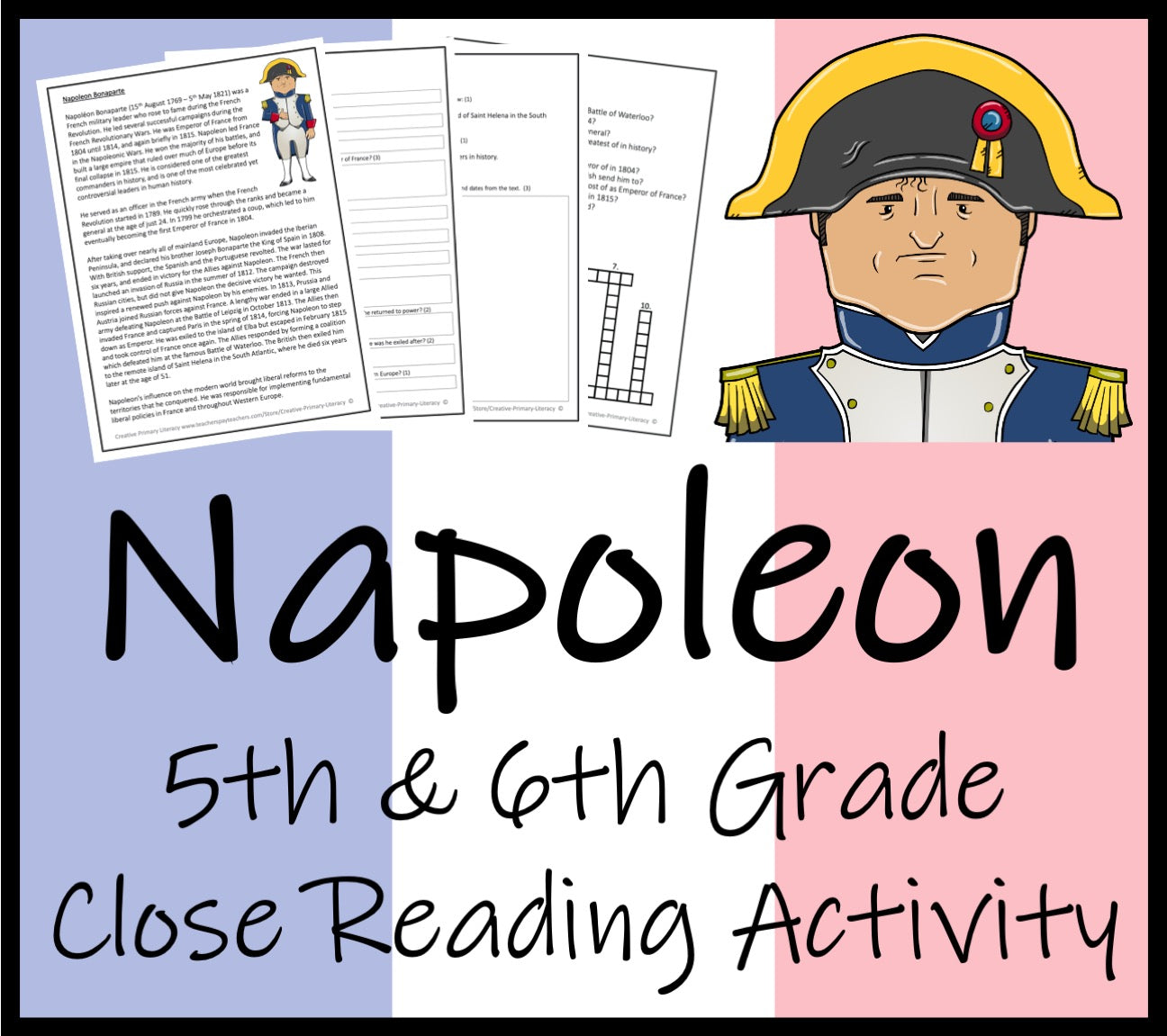 Napoleon Close Reading Comprehension Activity | 5th Grade & 6th Grade ...