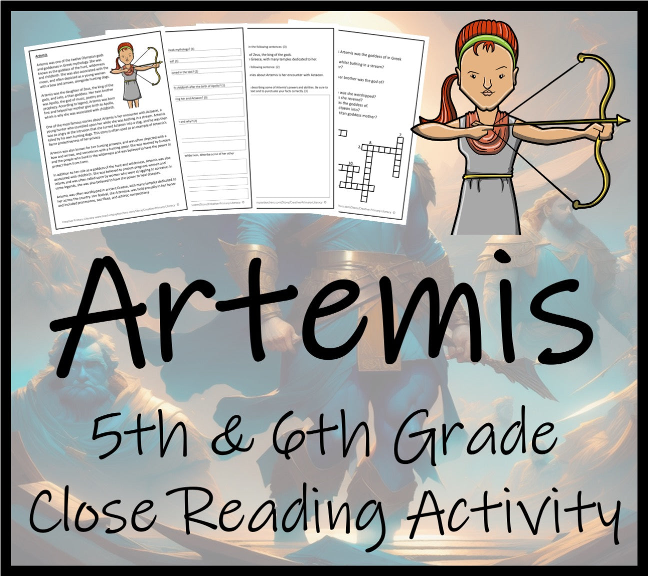 Artemis Close Reading Comprehension Activity | 5th Grade & 6th Grade ...