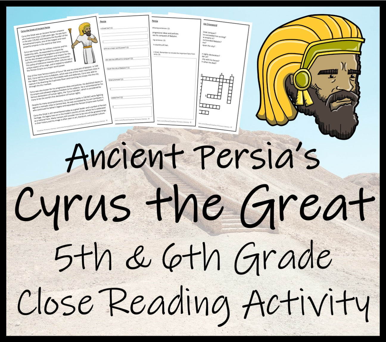 Cyrus the Great Close Reading Activity | 5th Grade & 6th Grade ...