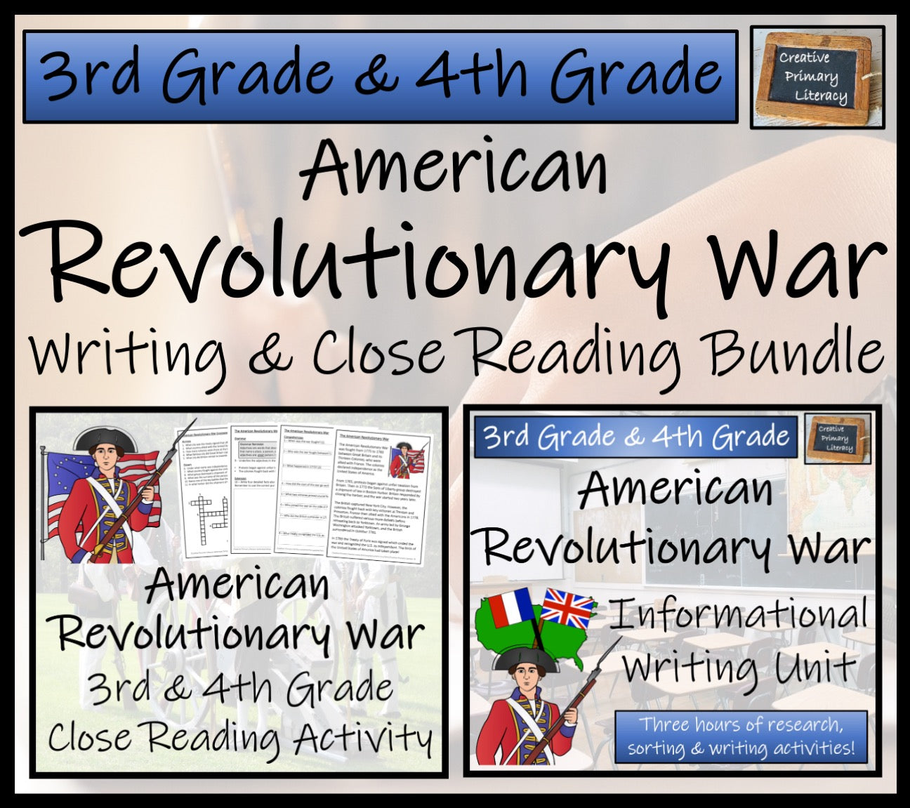 American Revolutionary War Close Reading & Informational Writing Bundl ...