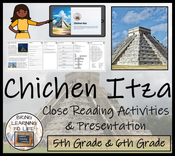 Chichen Itza Close Reading Comprehension Activities | 5th Grade & 6th ...