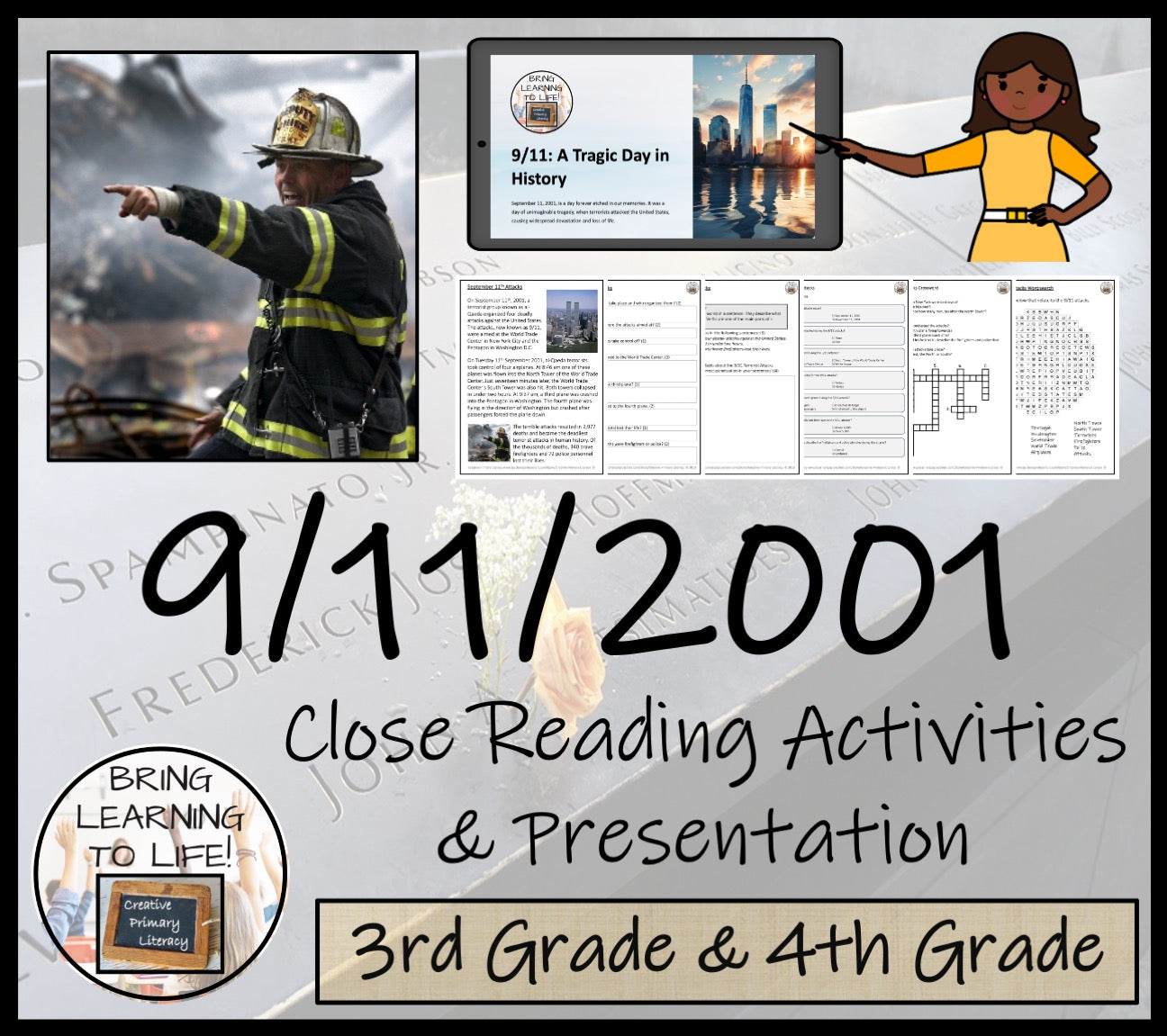 9/11 Terrorist Attacks Close Reading Comprehension Activities | 3rd ...