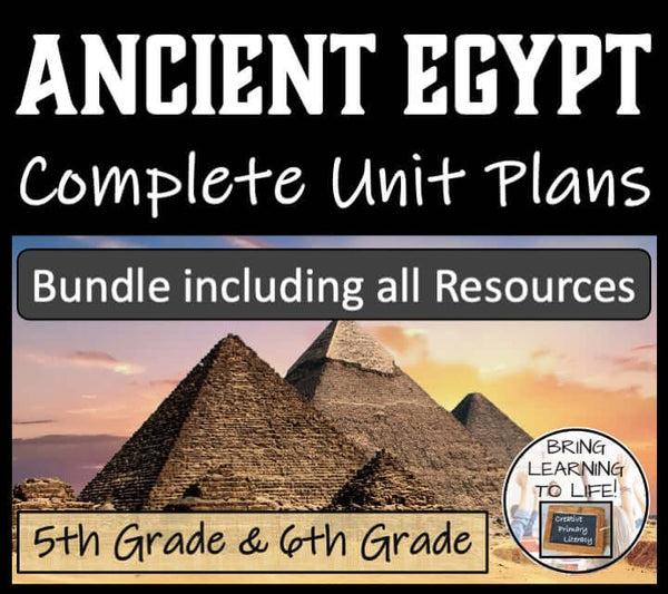 Ancient Egypt Unit Plans and Resource Bundle | 5th Grade & 6th Grade ...