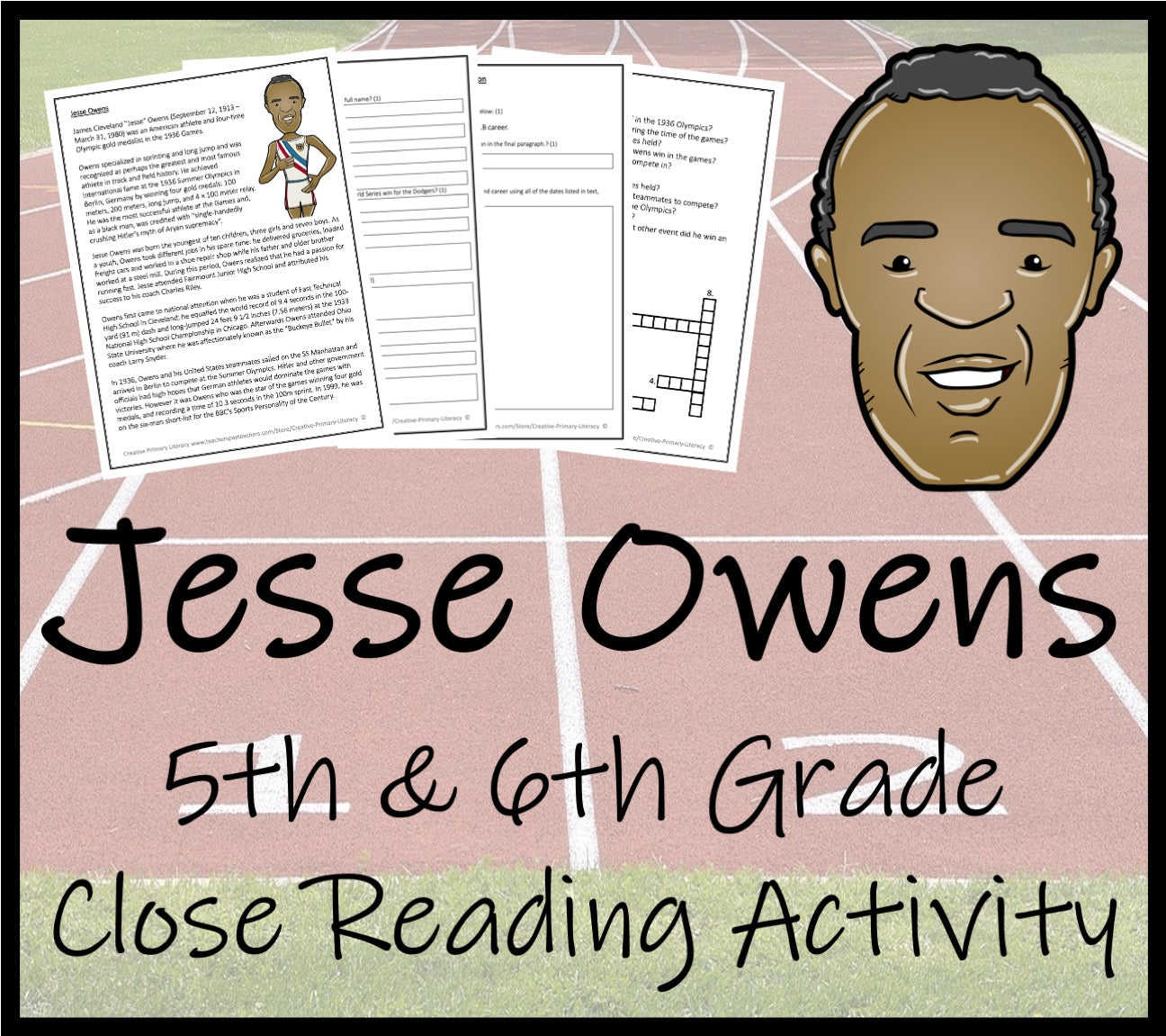 Jesse Owens Close Reading Comprehension Activity | 5th Grade & 6th Gra ...