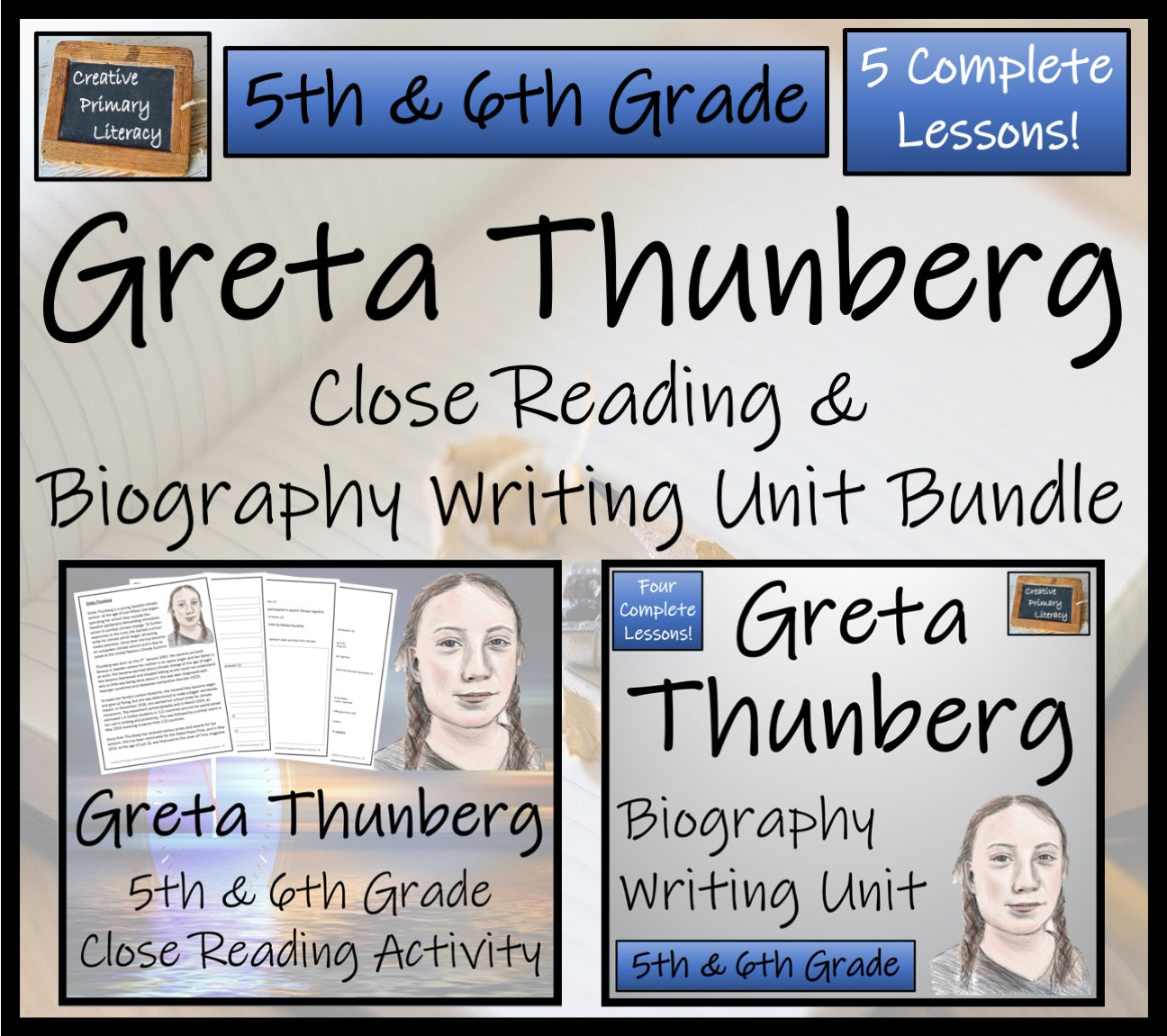 Greta Thunberg Close Reading & Biography Bundle | 5th Grade & 6th Grad ...