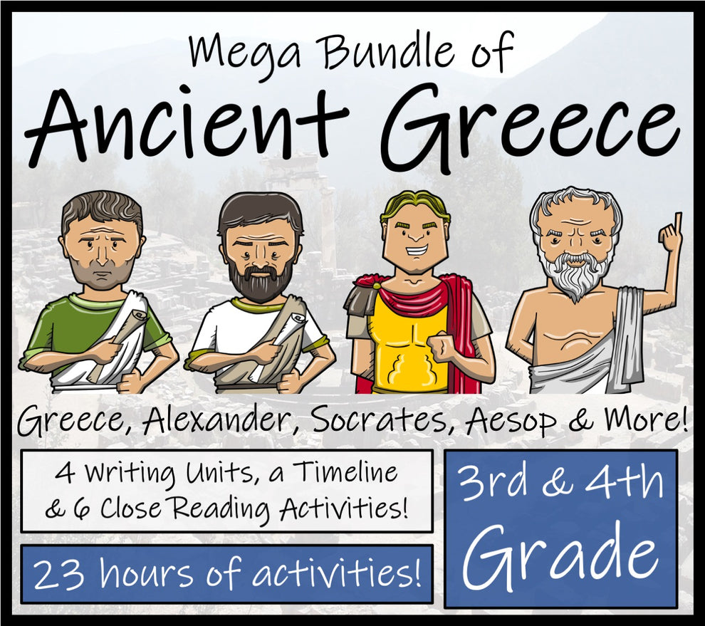 Ancient Greece Mega Bundle of Activities | 3rd Grade & 4th Grade ...