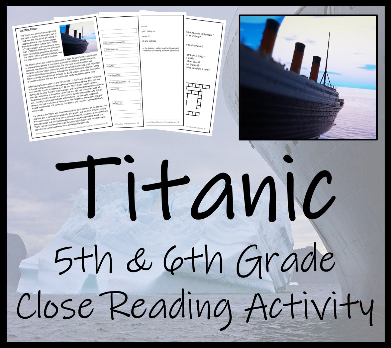 Titanic Close Reading Comprehension Activity | 5th Grade & 6th Grade ...