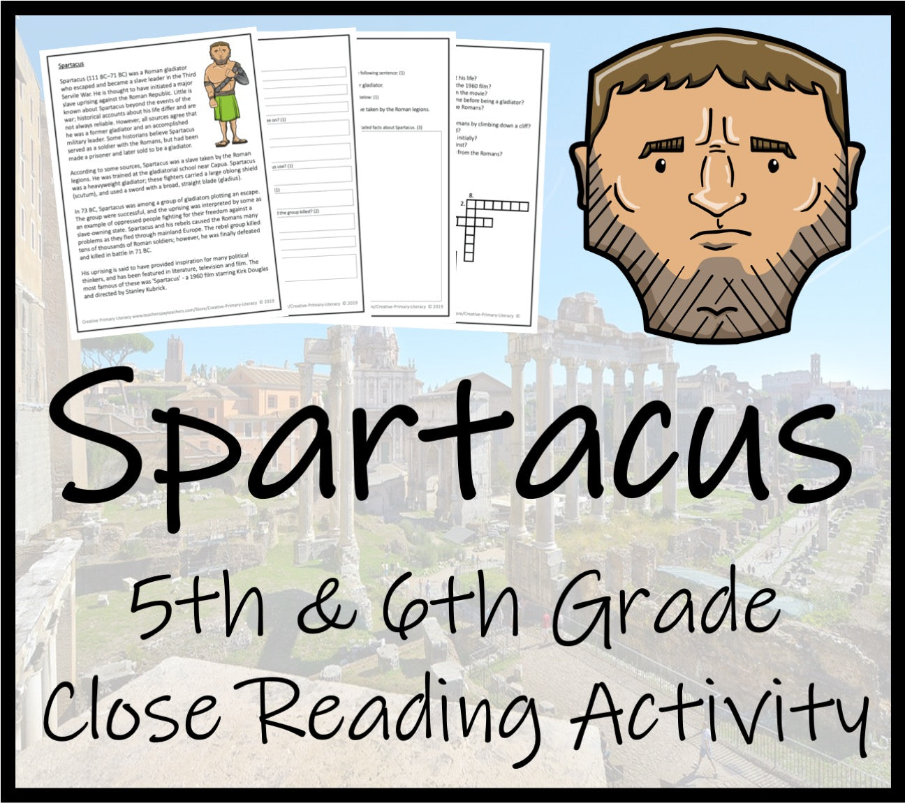 Spartacus Close Reading Comprehension Activity | 5th Grade & 6th Grade ...