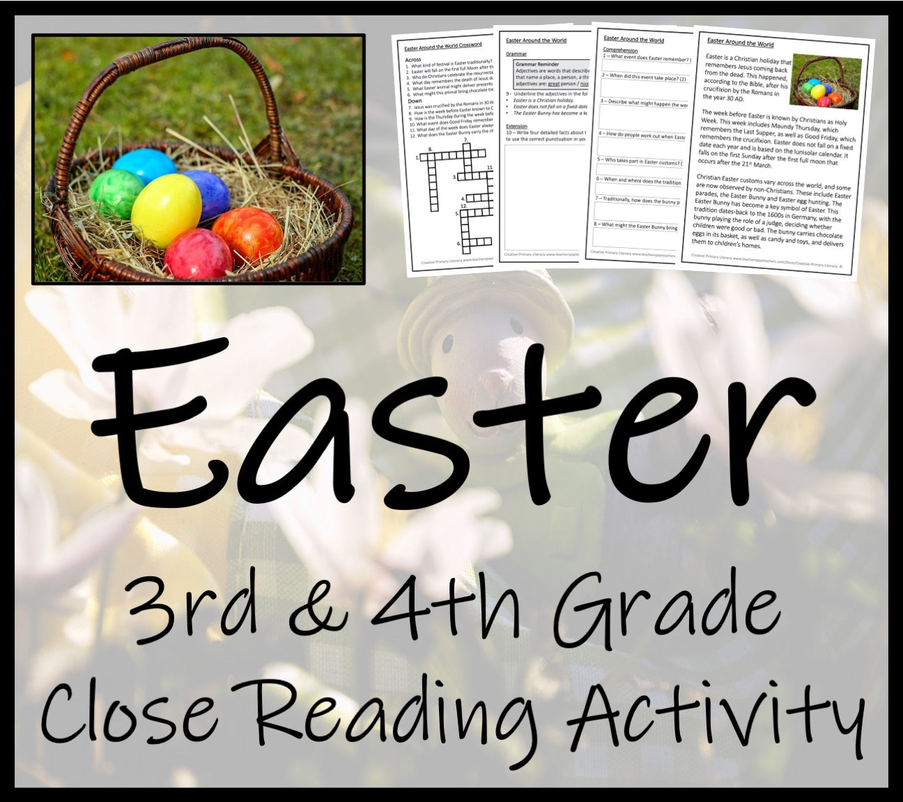 Easter Close Reading Comprehension Activity | 3rd Grade & 4th Grade ...