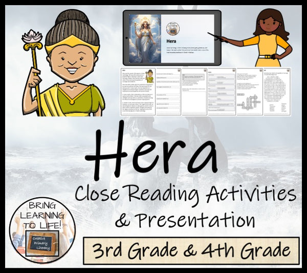 Hera Close Reading Comprehension Activities | 3rd Grade & 4th Grade ...