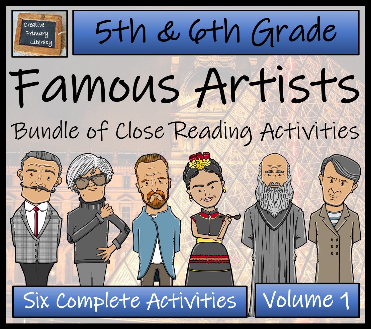 Famous Artists Bundle of Close Reading Activities | 5th Grade & 6th Gr ...