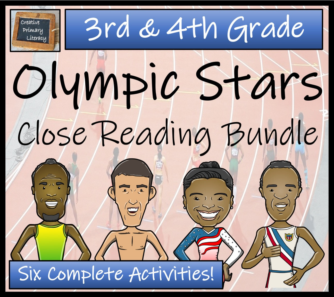 Olympic Legends Close Reading Comprehension Bundle | 3rd Grade & 4th G ...