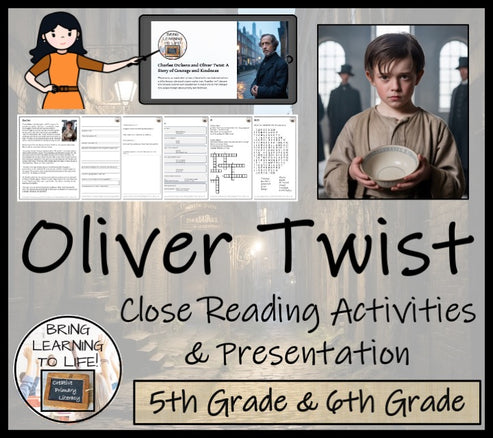 Oliver Twist Fiction Reading Comprehension | 5th Grade & 6th Grade ...