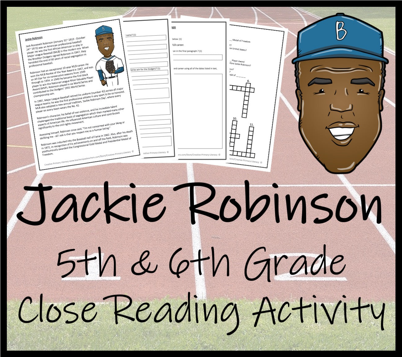 Jackie Robinson Close Reading Comprehension Activity | 5th Grade & 6th ...