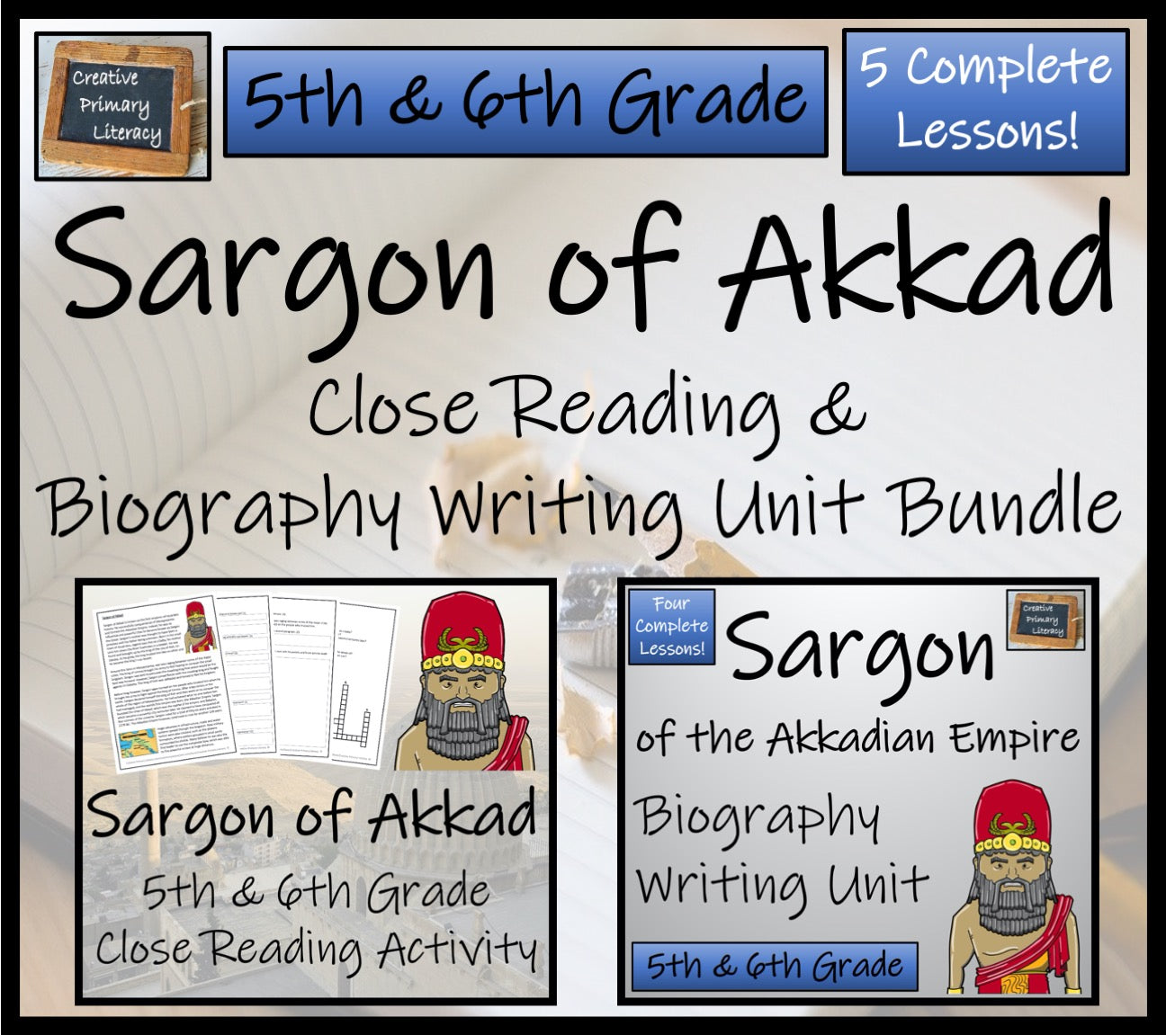 Sargon of Akkad Close Reading & Biography Bundle | 5th Grade & 6th Gra ...