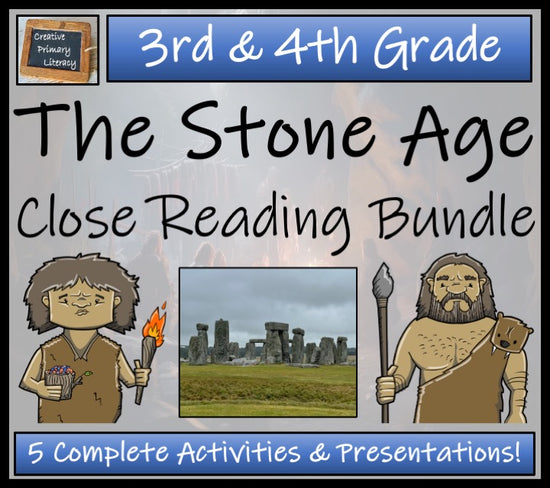 Stone Age Close Reading Comprehension Bundle | 3rd Grade & 4th Grade ...