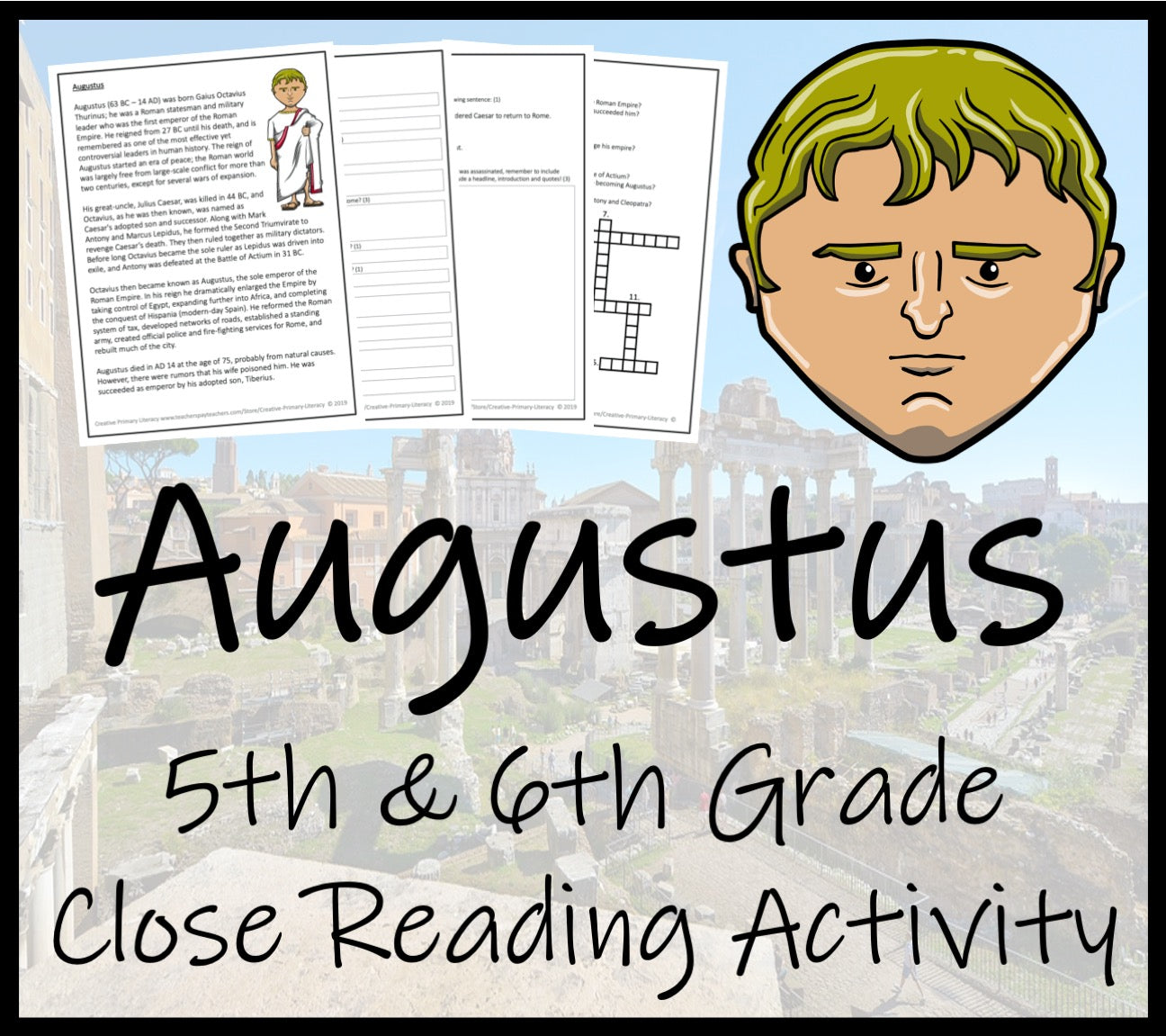 Augustus Close Reading Comprehension Activity | 5th Grade & 6th Grade ...